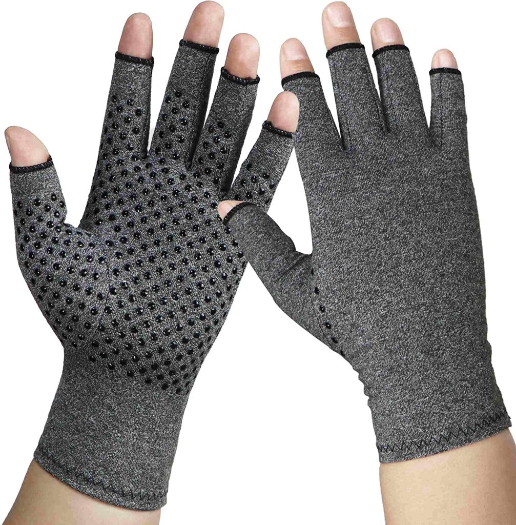 Premium Copper Compression Fingerless Glove