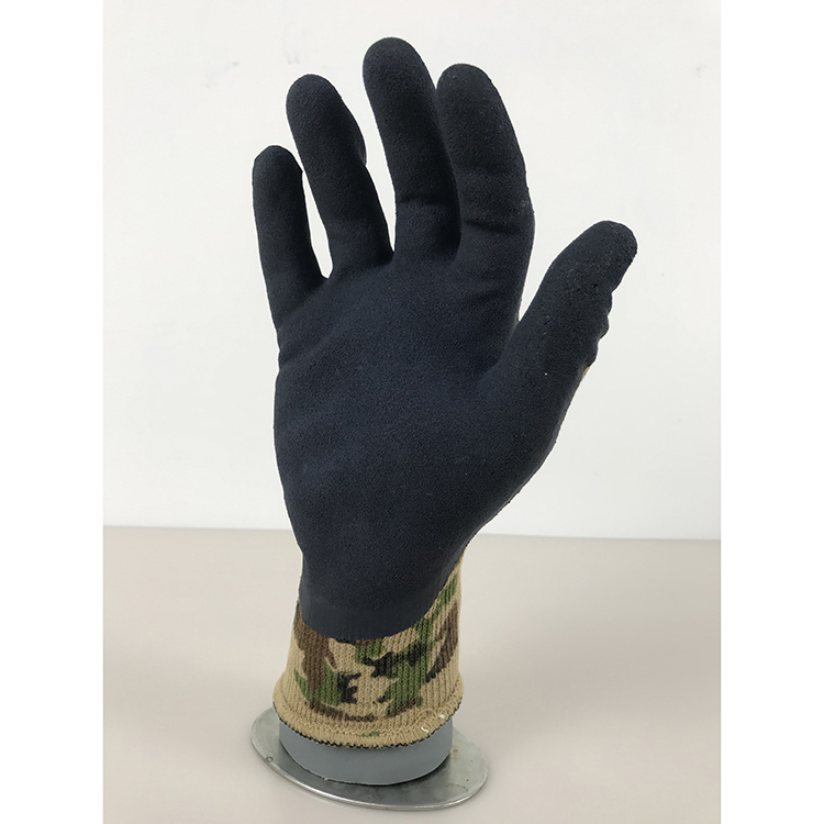 new knitted rubber coated cotto gloves