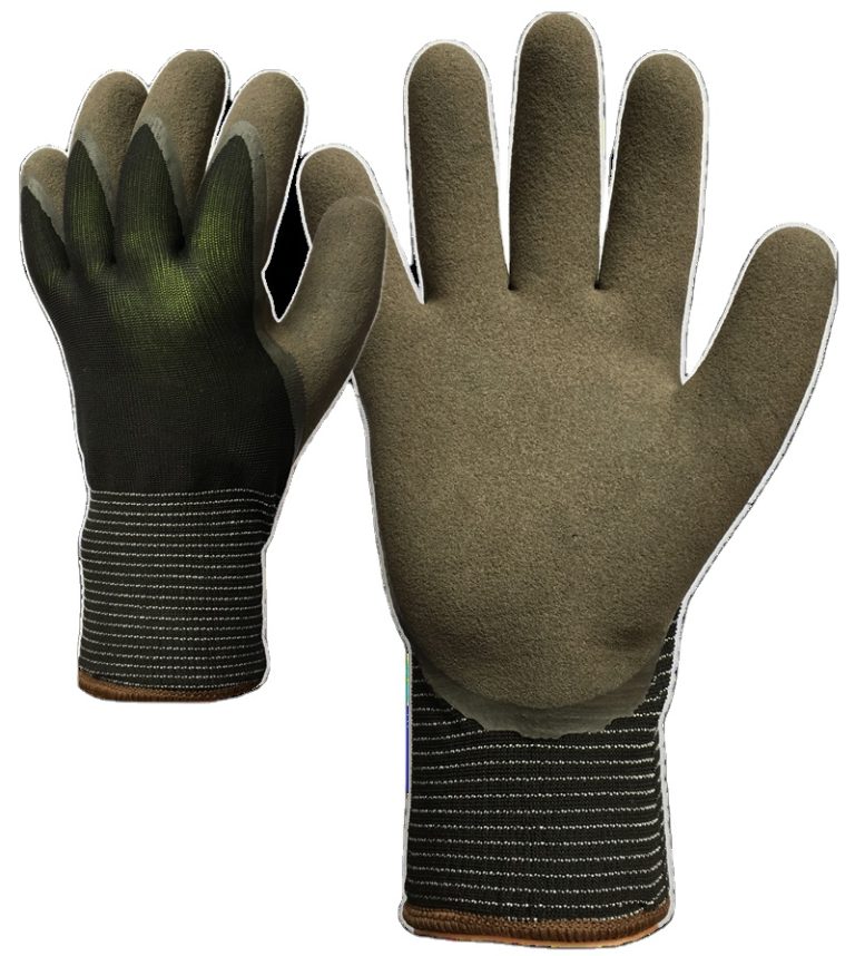 Cotton Flocking Working Gloves Coating Pu